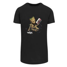 F4NT4STIC Shirt 'Marvel Guardians Of The Galaxy Vol2 Groot Tape' male Black size L