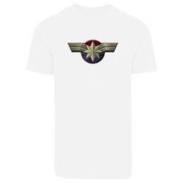 F4NT4STIC Shirt 'Captain Marvel Chest Emblem' male White size XXL