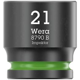 Wera 8790 B Impaktor 05005511001 Außen-Sechskant Steckschlüsseleinsatz 21 mm 1 Stück 3/8