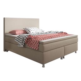 Boxspringbett King Size 180x200 cm Webstoff Muddy