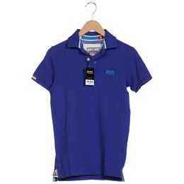 Superdry Herren Poloshirt, blau, Gr. 46