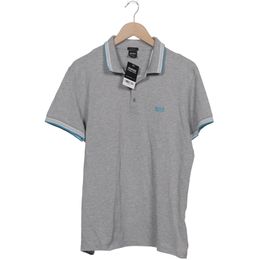 BOSS Green Herren Poloshirt, grau, Gr. 54