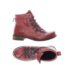 Tamaris Damen Stiefelette, rot, Gr. 36