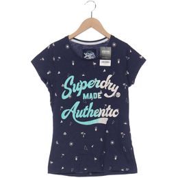 Superdry Damen T-Shirt, marineblau, Gr. 40