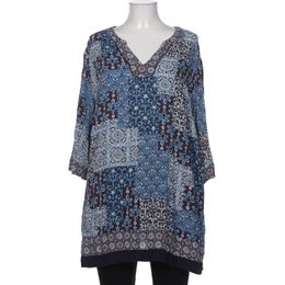 Ulla Popken Damen Bluse, blau, Gr. 50