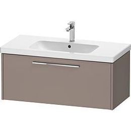 Duravit D-Code Waschtischunterschrank DC4668010430000 Griff Chrom, Basalt Matt, Wandhängend, Auszug 1, 984x400x460 mm