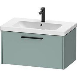 Duravit D-Code Waschtischunterschrank DC46670BDHG0000 Griff Diamantschwarz, Fjordgrün Matt, Wandhängend, Auszug 1, 784x400x460 mm