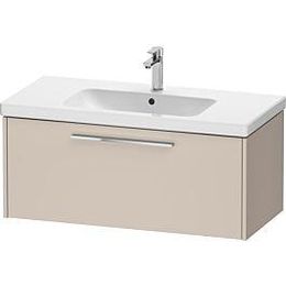 Duravit D-Code Waschtischunterschrank DC4668010910000 Griff Chrom, Taupe Matt, Wandhängend, Auszug 1, 984x400x460 mm