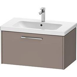 Duravit D-Code Waschtischunterschrank DC4667010430000 Griff Chrom, Basalt Matt, Wandhängend, Auszug 1, 784x400x460 mm