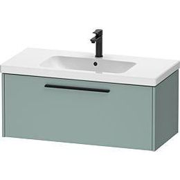 Duravit D-Code Waschtischunterschrank DC46680BDHG0000 Griff Diamantschwarz, Fjordgrün Matt, Wandhängend, Auszug 1, 984x400x460 mm