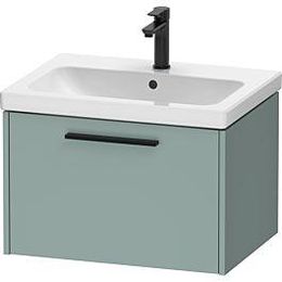 Duravit D-Code Waschtischunterschrank DC46660BDHG0000 Griff Diamantschwarz, Fjordgrün Matt, Wandhängend, Auszug 1, 634x400x460 mm