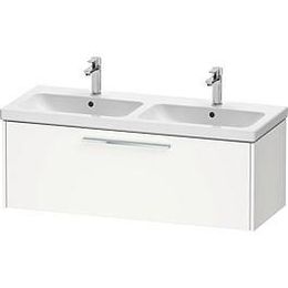 Duravit D-Code Doppel-Waschtischunterschrank DC4669010180000 Weiß Matt, Wandhängend, Auszug 1, 1184x400x460 mm