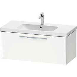 Duravit D-Code Waschtischunterschrank DC4668010180000 Griff Chrom, Weiß Matt, Wandhängend, Auszug 1, 984x400x460 mm