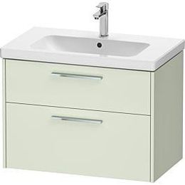 Duravit D-Code Waschtischunterschrank DC4672010HH0000 ,Griff Chrom, Blassgrün Matt, Wandhängend, Schubkästen 2, 784x555x460 mm