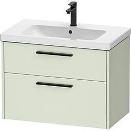 Duravit D-Code Waschtischunterschrank DC46720BDHH0000 ,Griff Diamantschwarz, Blassgrün Matt, Wandhängend, Schubkästen 2, 784x555x460 mm