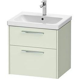 Duravit D-Code Waschtischunterschrank DC4670010HH0000 ,Griff Chrom, Blassgrün Matt, Wandhängend, Schubkästen 2, 584x555x460 mm