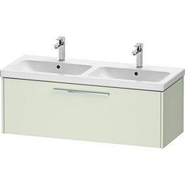 Duravit D-Code Doppel-Waschtischunterschrank DC4669010HH0000 Griff Chrom, Blassgrün Matt, Wandhängend, Auszug 1, 184x400x460 mm