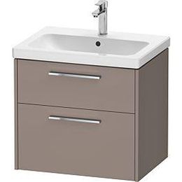 Duravit D-Code Waschtischunterschrank DC4671010430000 ,Griff Chrom, Basalt Matt, Wandhängend, Schubkästen 2, 634x555x460 mm