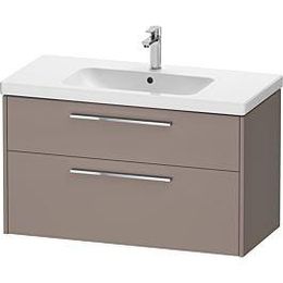 Duravit D-Code Waschtischunterschrank DC4673010430000 ,Griff Chrom, Basalt Matt, Wandhängend, Schubkästen 2, 984x555x460 mm