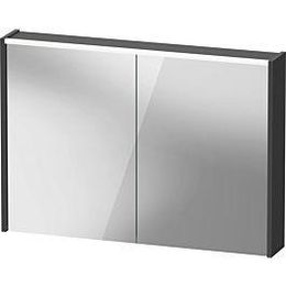 Duravit D-Code Spiegelschrank Verspiegelt DC7107049490000 1000x700x148, Graphit Matt, Steckdose, LED Beleuchtung