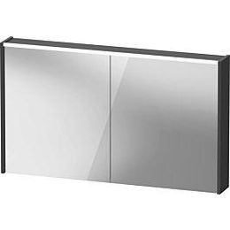 Duravit D-Code Spiegelschrank Verspiegelt DC7108049492000 1200x700x148, Graphit Matt, Steckdose J, LED Beleuchtung