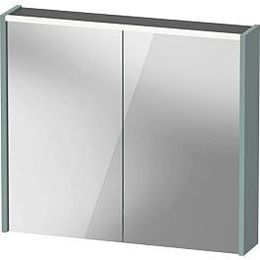 Duravit D-Code Spiegelschrank Verspiegelt DC71060HGHG0000 800x700x148, Fjordgrün Matt, Steckdose, LED Beleuchtung