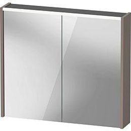 Duravit D-Code Spiegelschrank Verspiegelt DC7106043430000 800x700x148, Basalt Matt, Steckdose, LED