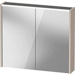 Duravit D-Code Spiegelschrank Verspiegelt DC7106091910000 800x700x148, Taupe Matt, Steckdose, LED Beleuchtung