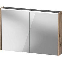 Duravit D-Code Spiegelschrank Verspiegelt DC7107055552000 1000x700x148, Eiche Marmoriert Matt, Steckdose J, LED Beleuchtung