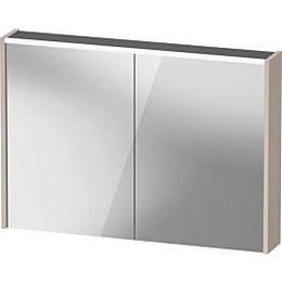 Duravit D-Code Spiegelschrank Verspiegelt DC7107091910000 1000x700x148, Taupe Matt, Steckdose, LED Beleuchtung