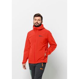Jack Wolfskin Herren Funktionsjacke "ROBURY 2L JKT M", rot, Gr. M, OBERSTOFF 100% POLYESTER FUTTER 100% POLYESTER, Jacken