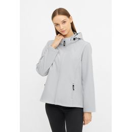 Bench. Damen Outdoorjacke "643185", grau, Gr. 44, unifarben, Web, Obermaterial: 100% Polyester, Jacken