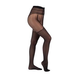 Camano Damen Ouvert Strumpfhose "Strumpfhose 1er Pack", Gr. XL, schwarz, 90% Polyamid, 10% Elasthan, Strumpfhosen