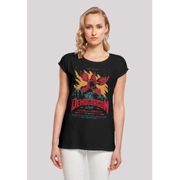 F4NT4STIC Damen T-Shirt "Stranger Things Demogorgon Poster", schwarz, Gr. XS, Obermaterial: 100% Baumwolle, Shirts, Premium Qualit&auml;t