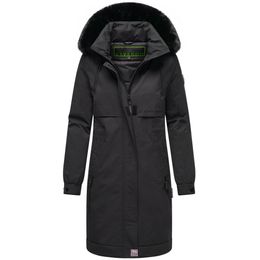 Navahoo Damen Kurzmantel "Kaltwetterretter 14", schwarz, Basic, Gr. M, Obermaterial: 55% Nylon, 45% Baumwolle; Innenfutter: 100% Polyester;