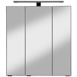 Spiegelschrank Welltime, B:60cm H:64cm T:20cm, grau, Badezimmer, Schr&auml;nke, "Trento, verschiedene Ausf&uuml;hrungen und Farben", Breite 60 cm, mit