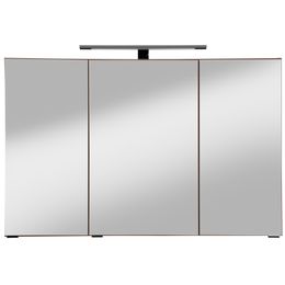 Spiegelschrank Welltime, B:100cm H:64cm T:20cm, braun, Badezimmer, Schr&auml;nke, "Trento, verschiedene Ausf&uuml;hrungen und Farben", Breite 100 cm, mit