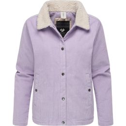 Ragwear Damen Cordjacke "Walinea Corduroy", lila, Gr. XL, Cord, Außenmaterial: 100% Baumwolle; Innenfutter: 100% Polyester; Wattierung: 100%