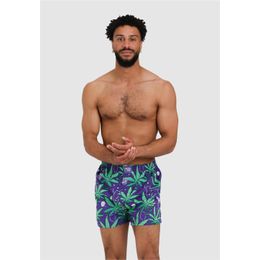 Lousy Livin Underwear LOUSY LIVIN Herren Boxershorts "Weedy & Broccoli", Gr. L, lila, 100% Baumwolle, Unterhosen, mit buntem Design