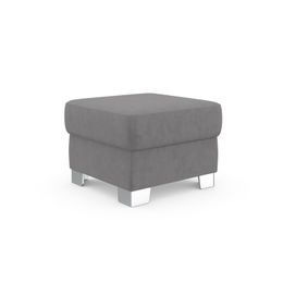 Hocker DOMO collection, B:59cm H:43cm T:59cm, grau, Garten, Hocker, "Anzio", wahlweise mit Federkern