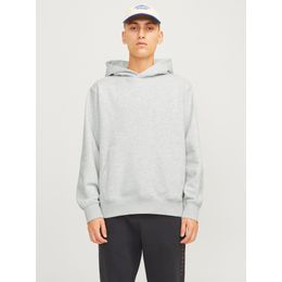 Jack & Jones JACK & JONES Herren Kapuzensweatshirt "JJEURBAN EDGE SWEAT HOOD NOOS", grau, Gr. XXL, meliert, angeraute Sweatware, Obermaterial: 70% Baumwolle, 30%