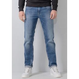 Herren Regular-fit-Jeans "RILEY", blau, Gr. 30, PETROL INDUSTRIES, Denim/Jeans, Obermaterial: 99% Baumwolle, 1% Elasthan, Jeans