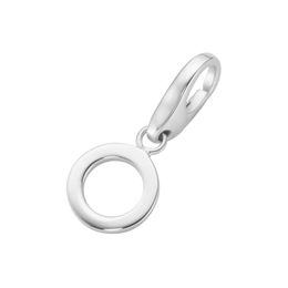 Damen Charm Buchstabe "Buchstabe O, Silber 925", silber, Giorgio Martello MILANO, Silber 925 (Sterlingsilber), Charms