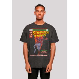 F4NT4STIC Damen T-Shirt "Stranger Things Comic Cover Netflix TV Series", schwarz, Gr. S, Obermaterial: 100% Baumwolle, Shirts, Premium Qualit&auml;t