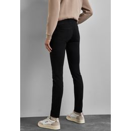 Slim-fit-Jeans Street One Gr. 28, Länge 32, black slightly washed Damen Jeans High Waist