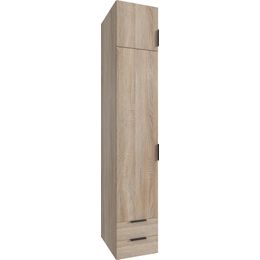 Kleiderschrank wimex, B:40cm H:225cm T:54cm, braun, Spanplatte, Schr&auml;nke, "Modena", Dreht&uuml;ren-Schrankprogramm