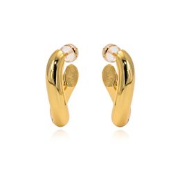 FILIPPA FIRENZE Damen Paar Ohrstecker "GIGI", Stahl, gold, Stahl, Ohrringe, mit Vergoldung