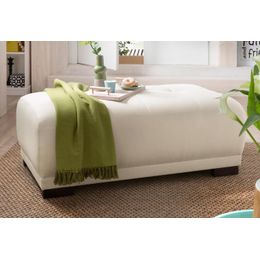 Hocker Home Affaire, B:120cm H:47cm T:70cm, beige, Webstoff (100% Polyester);Filzoptik (100% Polyester);Struktur (100% Polyester), Garten, Hocker,