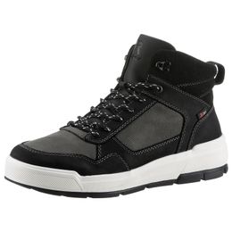 Herren Schnürboots, Rieker EVOLUTION, Gr. 44, schwarz, Nubukleder, Nubuklederimitat, Textil, Schuhe, Winterboots, High-Top Sneaker, Stiefelette mit