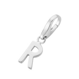 Damen Charm Buchstabe "Buchstabe R, Silber 925", silber, Giorgio Martello MILANO, Silber 925 (Sterlingsilber), Charms